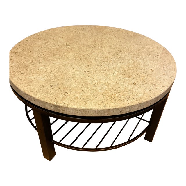 Tempo Stone Top Coffee Table | Chairish