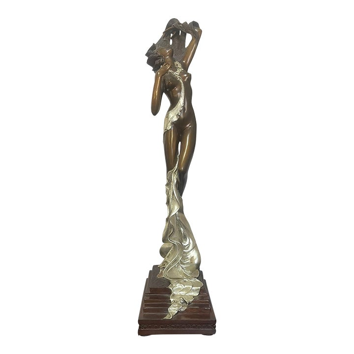 "Primavera" Bronze Sculpture by Angelo Basso | Chairish