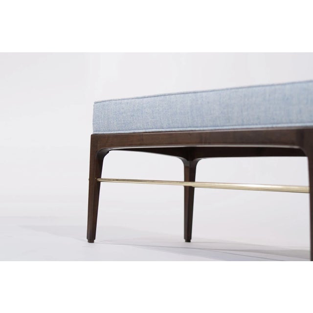 Linear Bench in Dark Walnut and Brass Series 72 by Stamford Modern ...