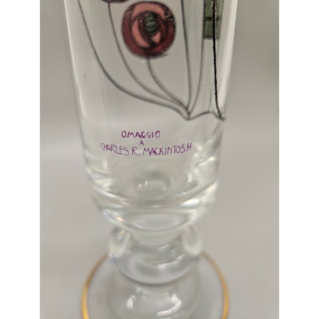 Art Glass Vase Made in Italy by Egizia. Charles Rennie Mackintosh ...