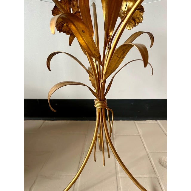 1960s Vintage Hollywood Regency Hans Kogl Style Gold Gilt Side Table ...