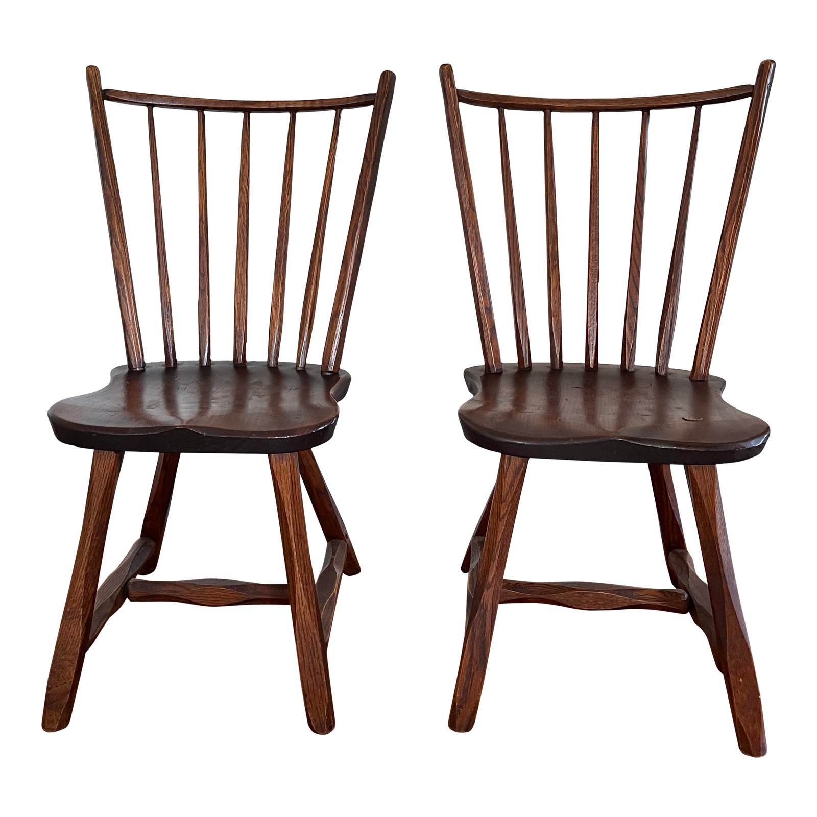 Handcrafted Primitive Stick Chairs Hunt Country Furniture | Chairish