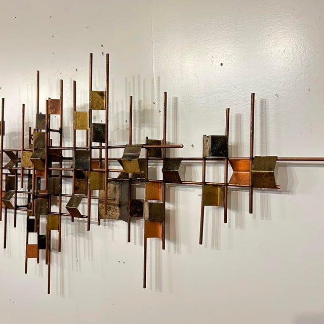 Curtis Jere Metal Abstract Wall Sculpture | Chairish