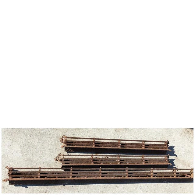 American Gothic Revival Wrought Iron Cashier Cage - 14 Pieces | Chairish