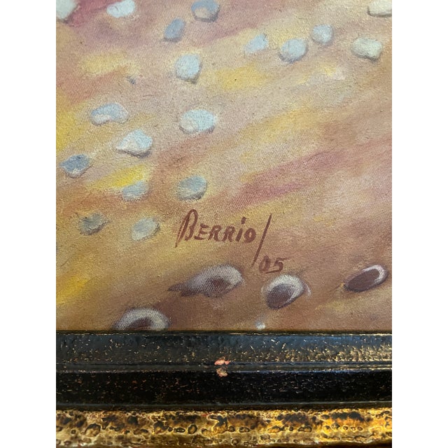 "Bus Ride" Colombian Folk Art Signed Berrio | Chairish