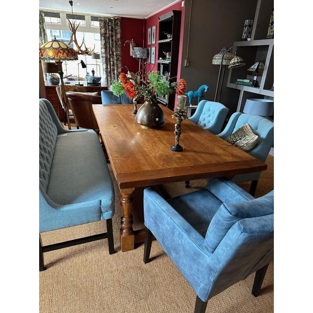 Cherry Country Dining Table, 1990s | Chairish