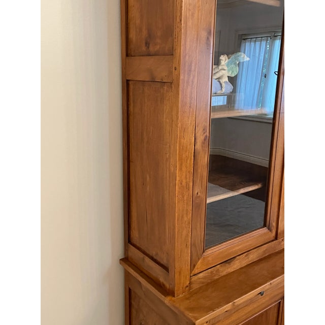 Antique French Restauration Bookcase W Glass Doors ~ Breakfront Made in ...