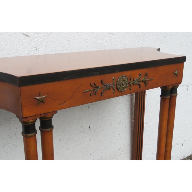 Scholls Chicago Early 1900s Art Deco Small Narrow Console Table | Chairish