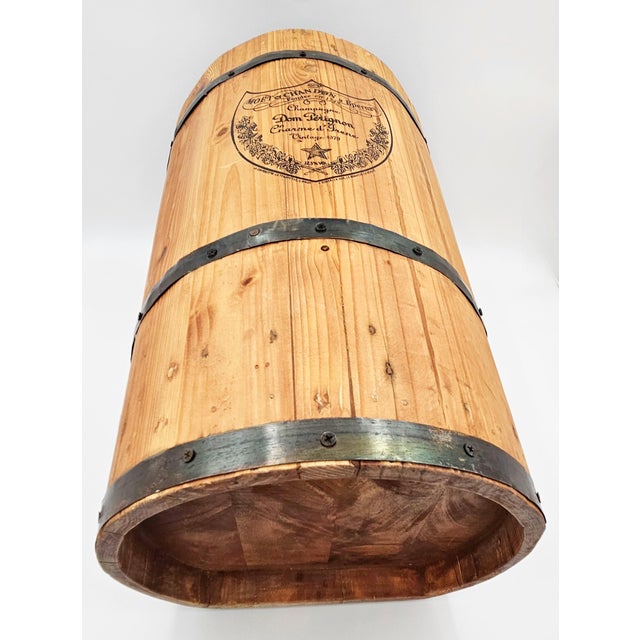Moet Chandon Dom Perignon French XL Wooden Harvest Barrel, 1979 | Chairish