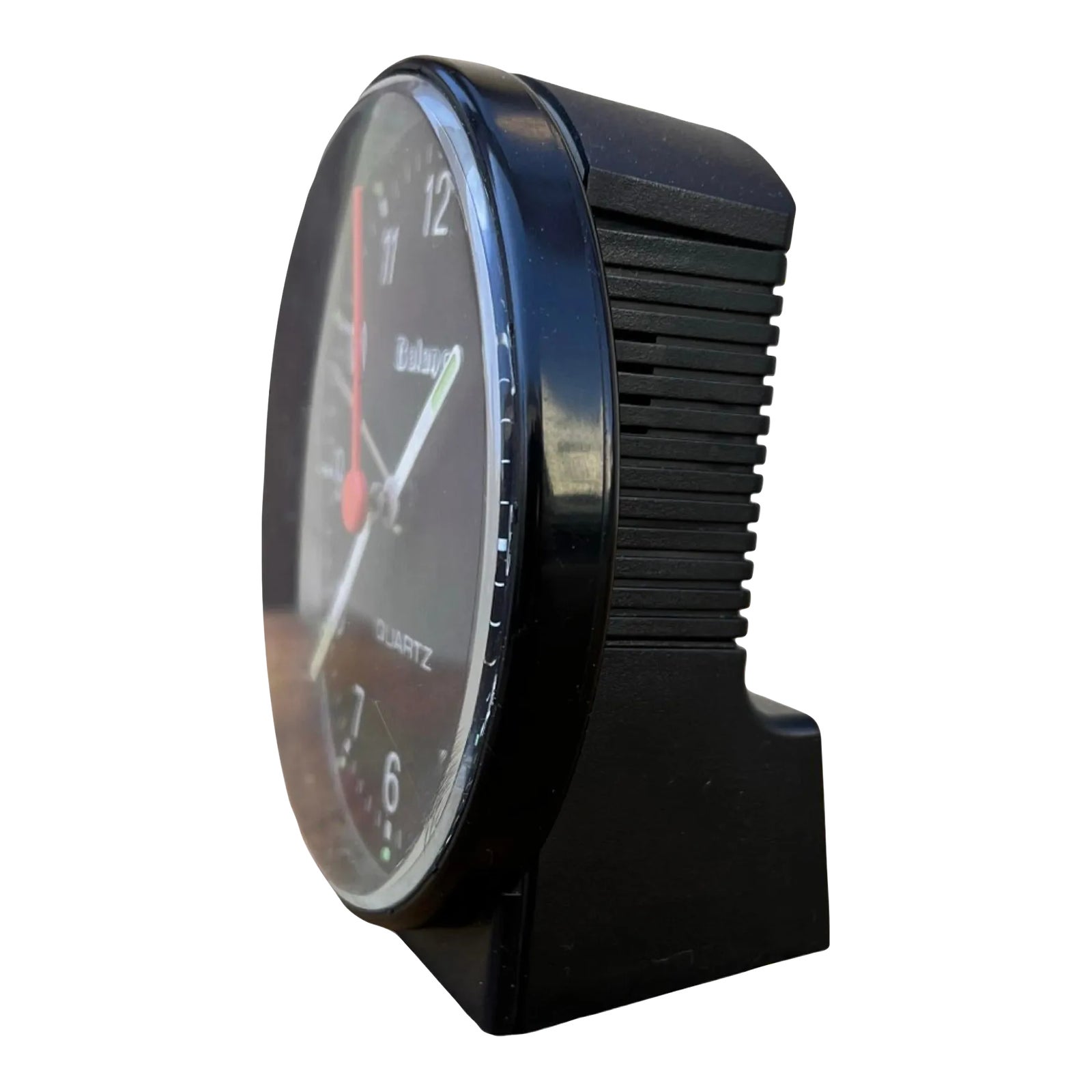 Black Electric Alarm Clock, Balance, Germany, 1980s. | Chairish