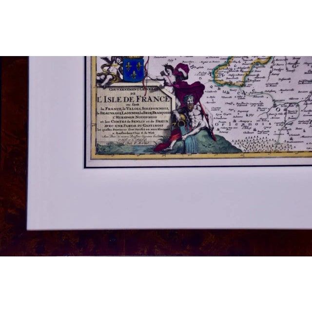 Frederick de Wit L'Isle de France: A Hand-colored 17th Century Map by ...