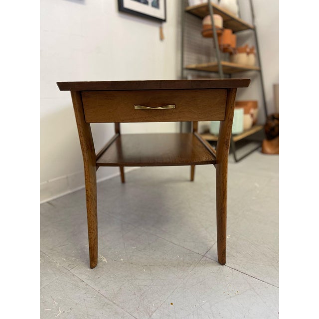 1960s Vintage Mid Century Modern Single Drawer End Table by Mersman ...