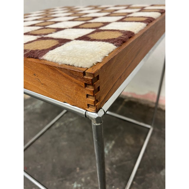 Mid Century Poul Cadovius Abstracta Game Table Needlepoint Surface ...