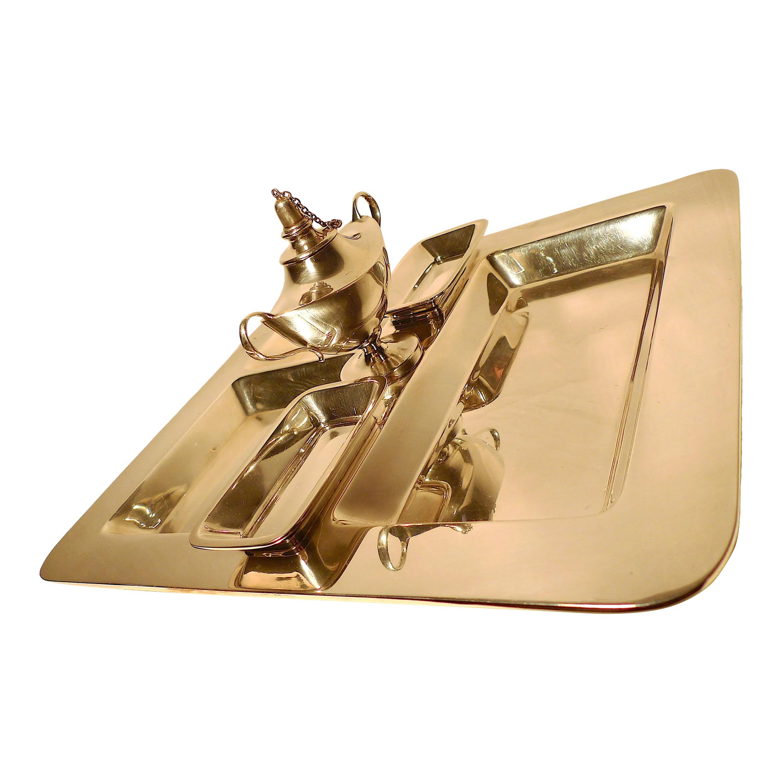 Early 20th Century Cartier Modern Sterling Silver Desk Tray | Chairish