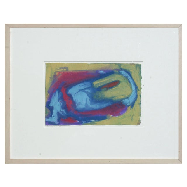 Darrell James Fusaro Cool Toned Abstract 'Seemingly by Accident" 1993 ...