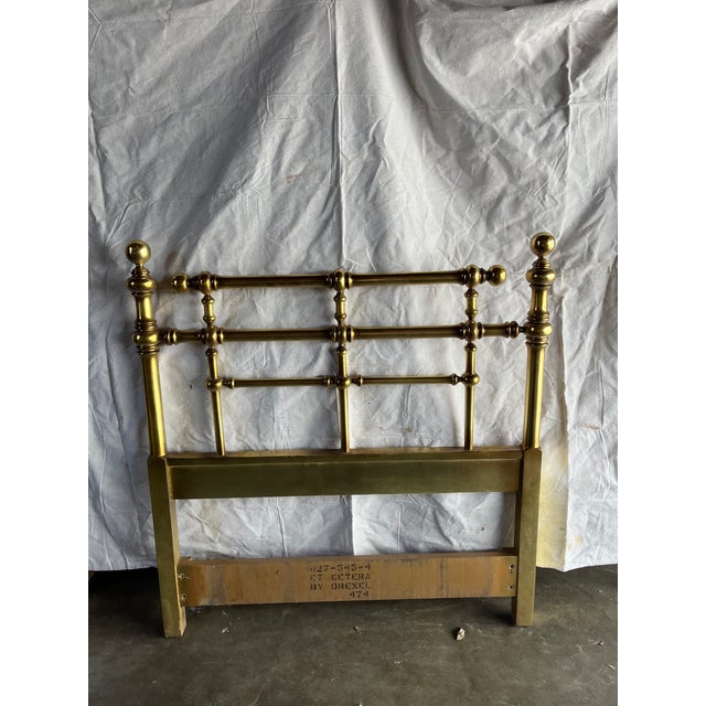 1970s Pair of Vintage Drexel Et Cetera Wood Twin Headboards | Chairish