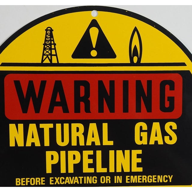Natural Gas Pipeline Sign