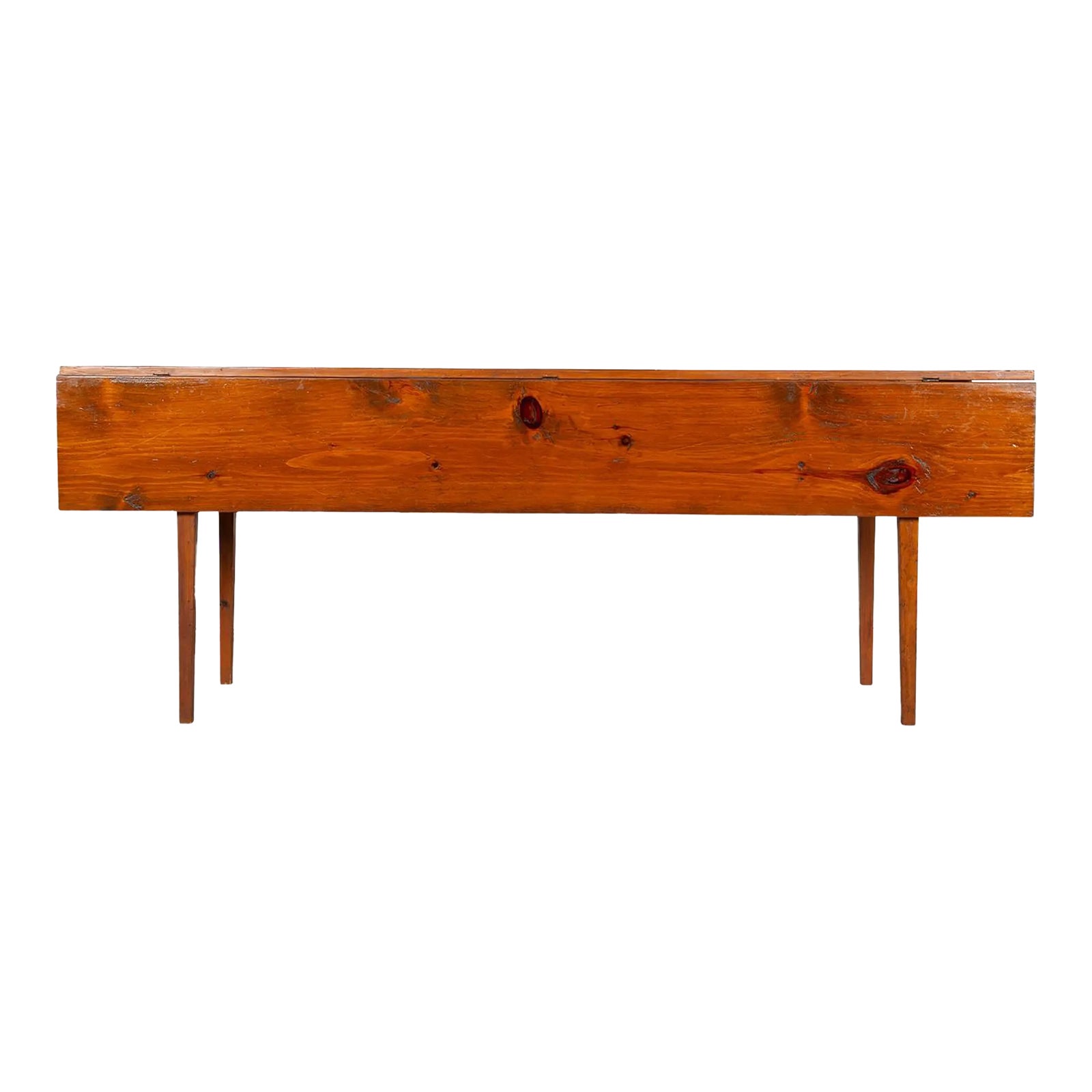 Rustic Drop Leaf Console Dining Table | Chairish