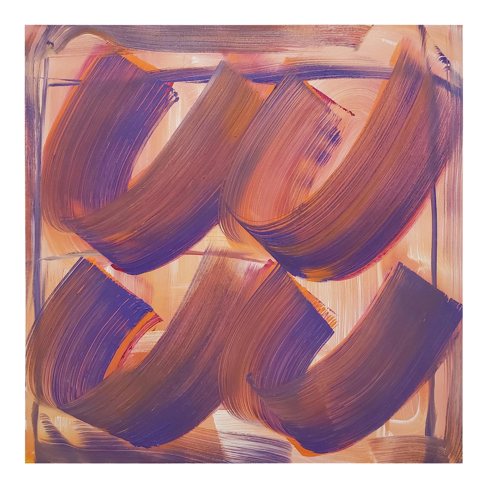 Contemporary Abstract Oil on Canvas Painting "Boundary Issues" by Anne ...