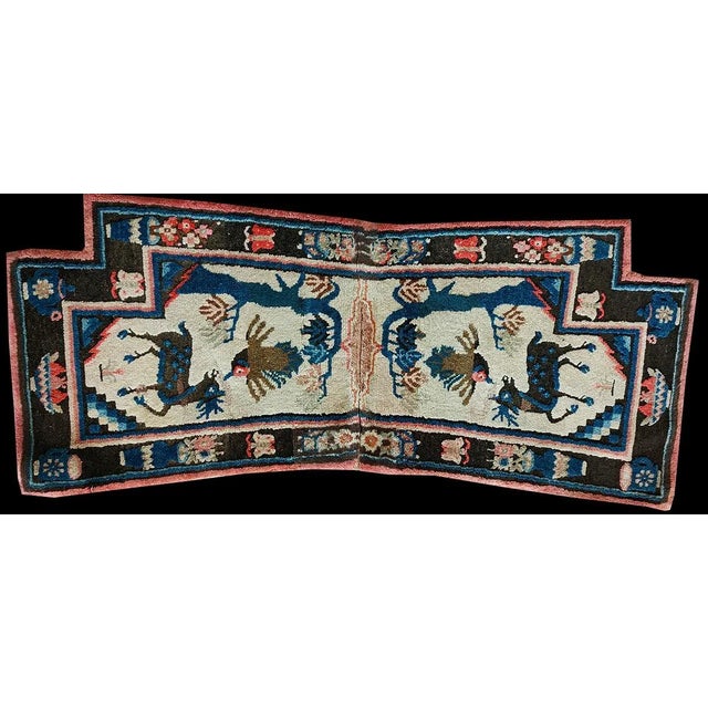 1910s Antique Chinese Horse Cover Rug 2' 0" X 4' 4" | Chairish