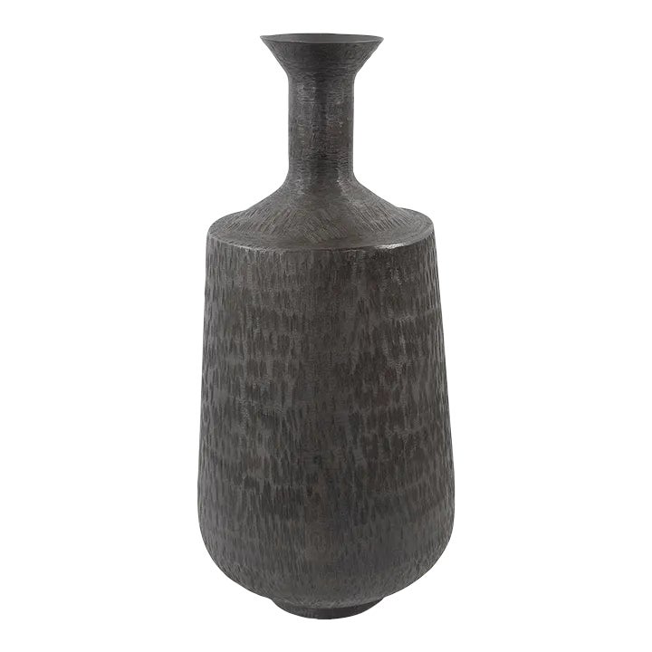 The Etched Crossways Flared Neck Vase, Medium | Chairish