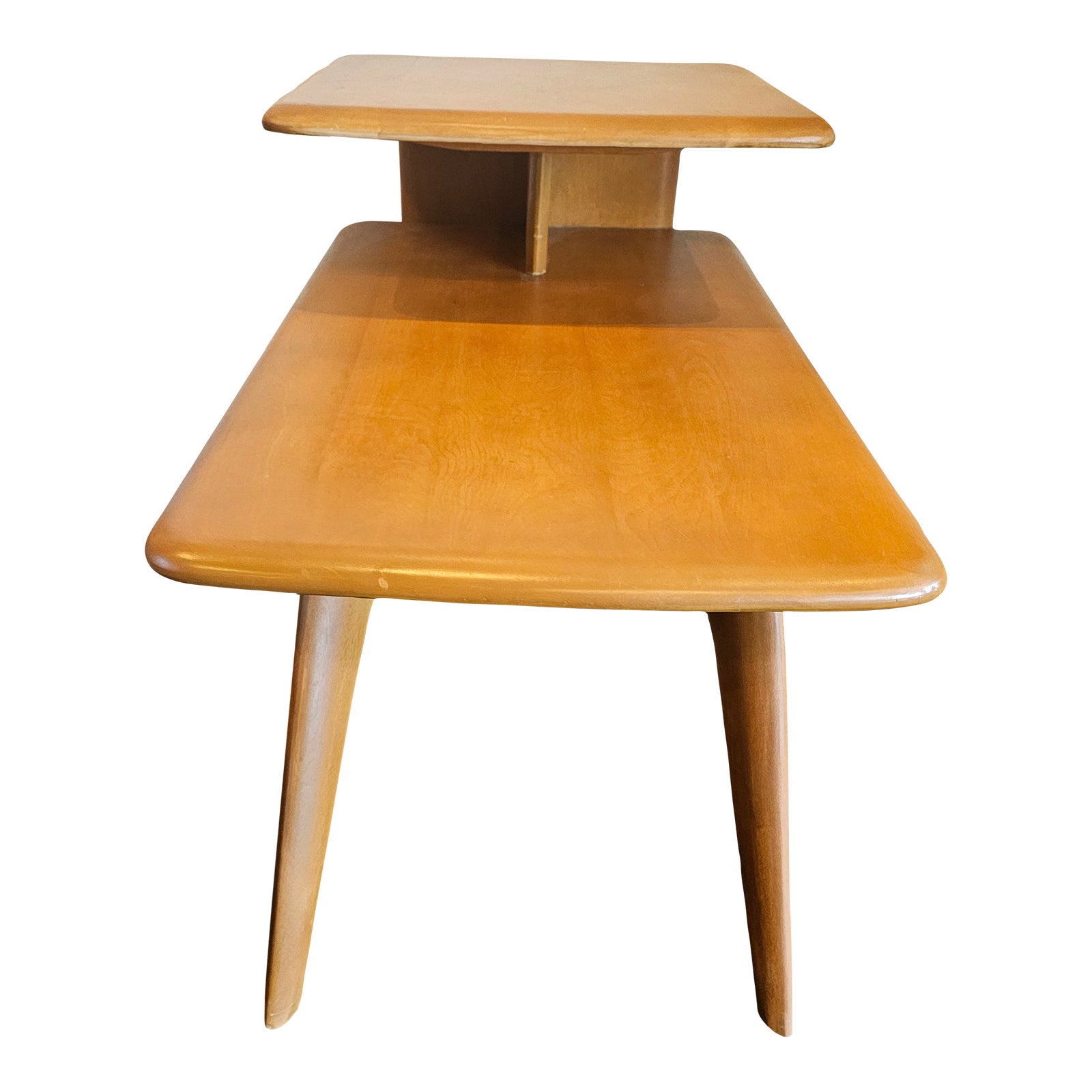 1950s Heywood Wakefield, 2 Tier End Table. | Chairish