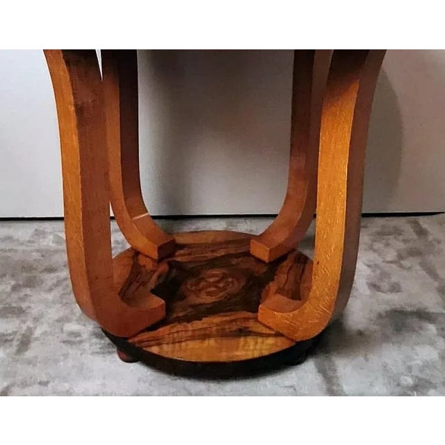 1930s Art Deco French Round Tea/Coffee Table | Chairish