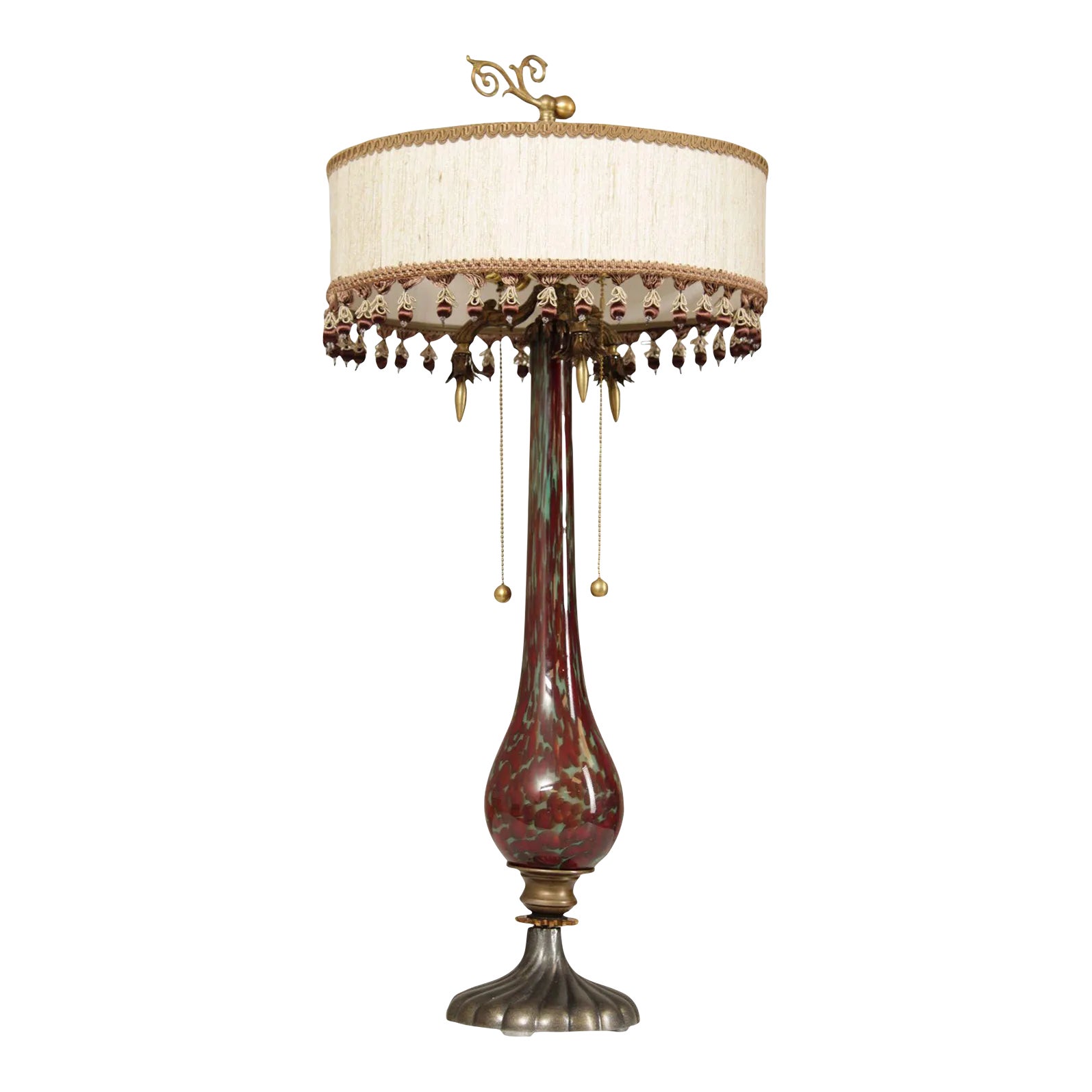 Luna Bella Murano Glass Table Lamp | Chairish