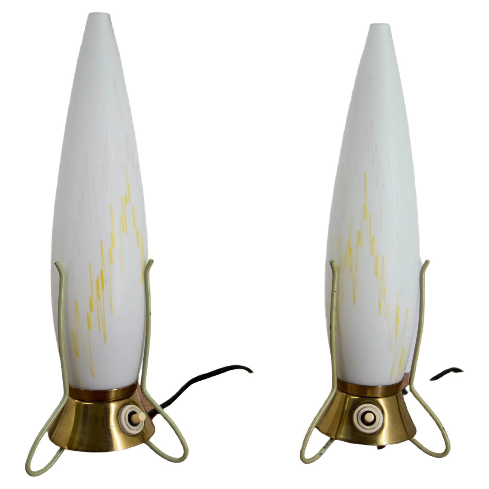 Mid-Century Rockets Table Lamps, 1960s, Set of 2 | Chairish