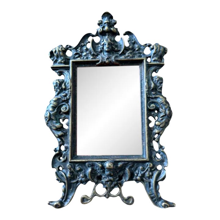 Vintage Italian Cast Metal Picture Frame | Chairish