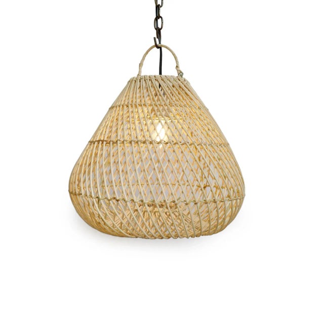 Rattan Donut Drop Lantern | Chairish