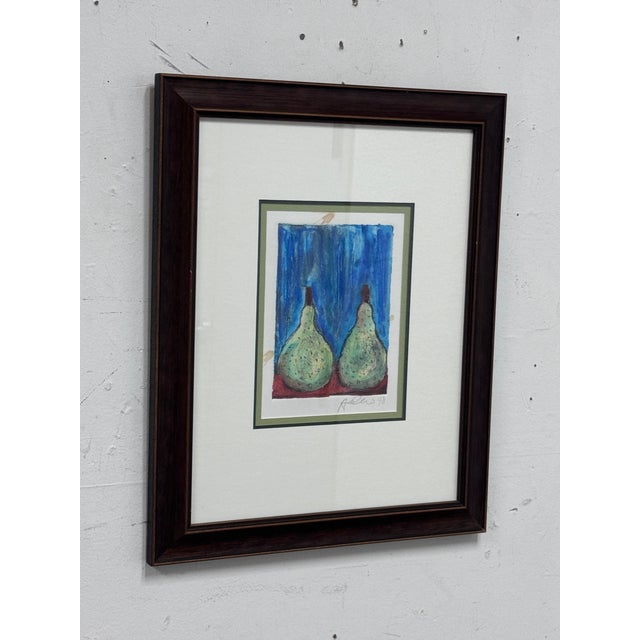 Original Painting of Two Pears | Chairish