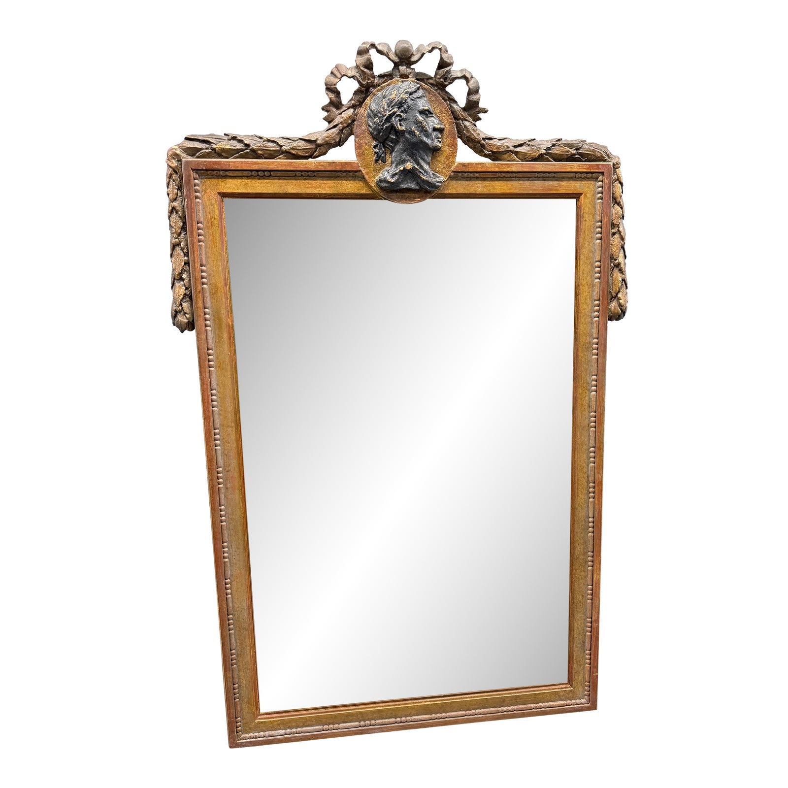 French Louis XVI Neoclassical-Style Carved Mirror With Classical ...