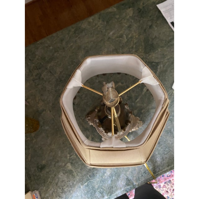 2000s Lexington Acanthus Leaf Motif Lamp | Chairish