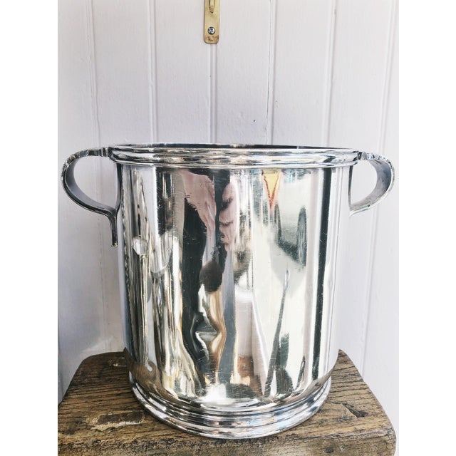 1961 Silver Plated Waldorf Astoria Champagne Bucket | Chairish