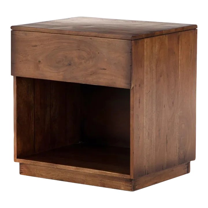 Four Hands Duncan Acacia Nightstand | Chairish