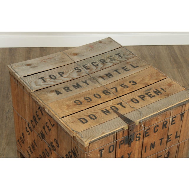 Top Secret Army Intel, Do Not Open Storage Crate, Movie, Play Prop ...