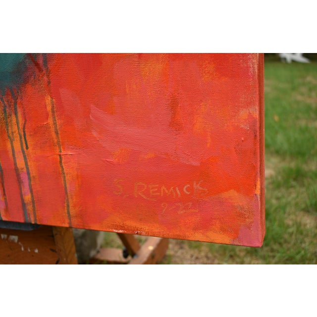 Sunset in the Pines Large Contemporary Abstract Painting by Stephen ...