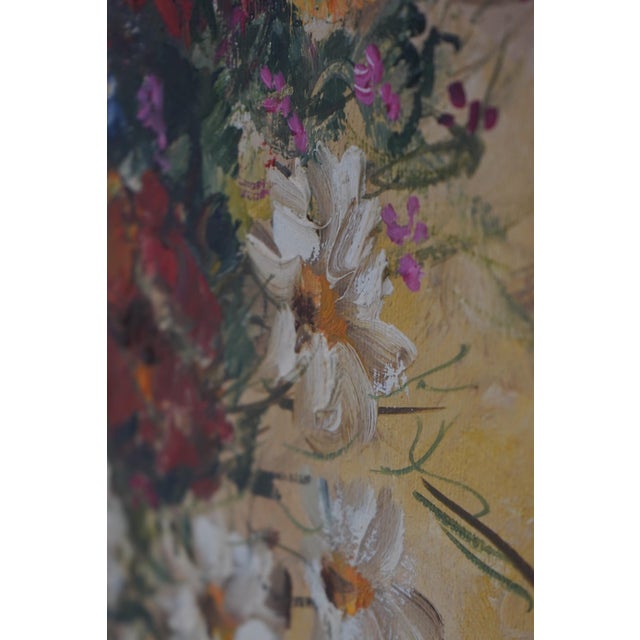 A.gollard Artist Signed Framed Floral Still Life Oil Painting on Canvas ...
