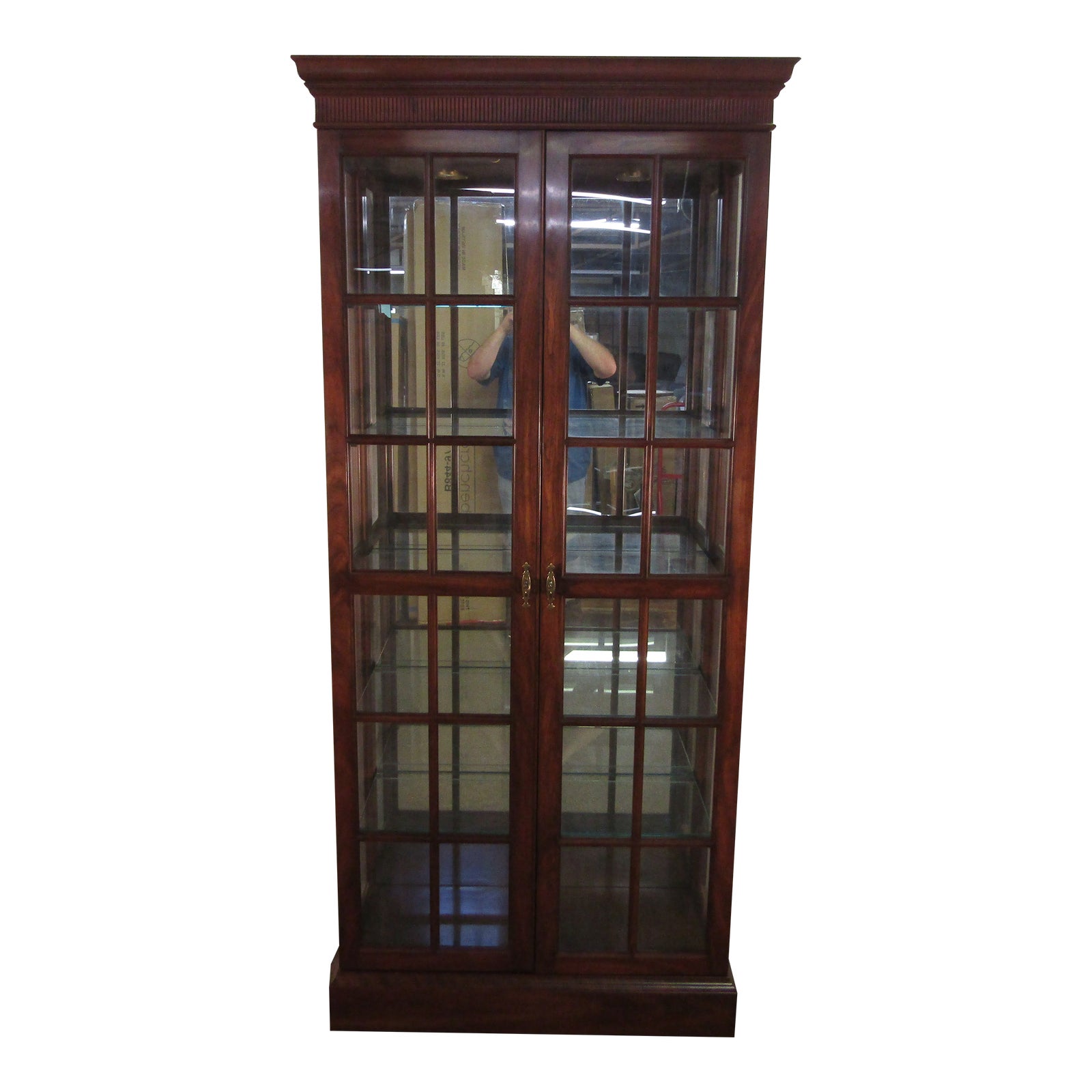 Stickley Solid Cherry Curio China Cabinet | Chairish
