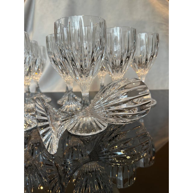 Late 20th Century Mikasa Park Lane Crystal Wine Glasses Set Of 10 Chairish