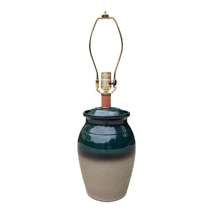 Vintage Studio Pottery Table Lamp | Chairish