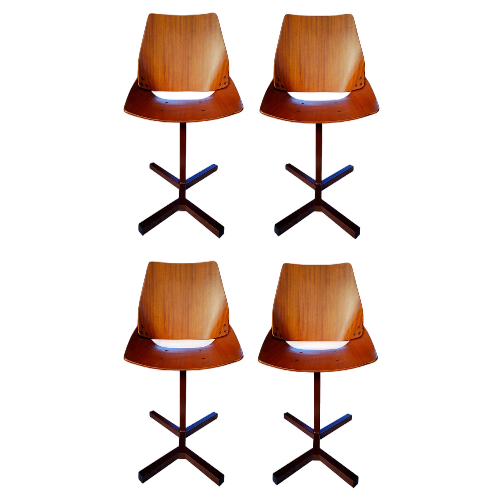 Shell Chairs by Niko King for Stol Kamnik, 1960s, Set of 4 | Chairish