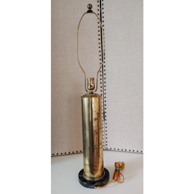 Early 20th Century Trench Art Brass Artillery Shell Lamp With Shade ...