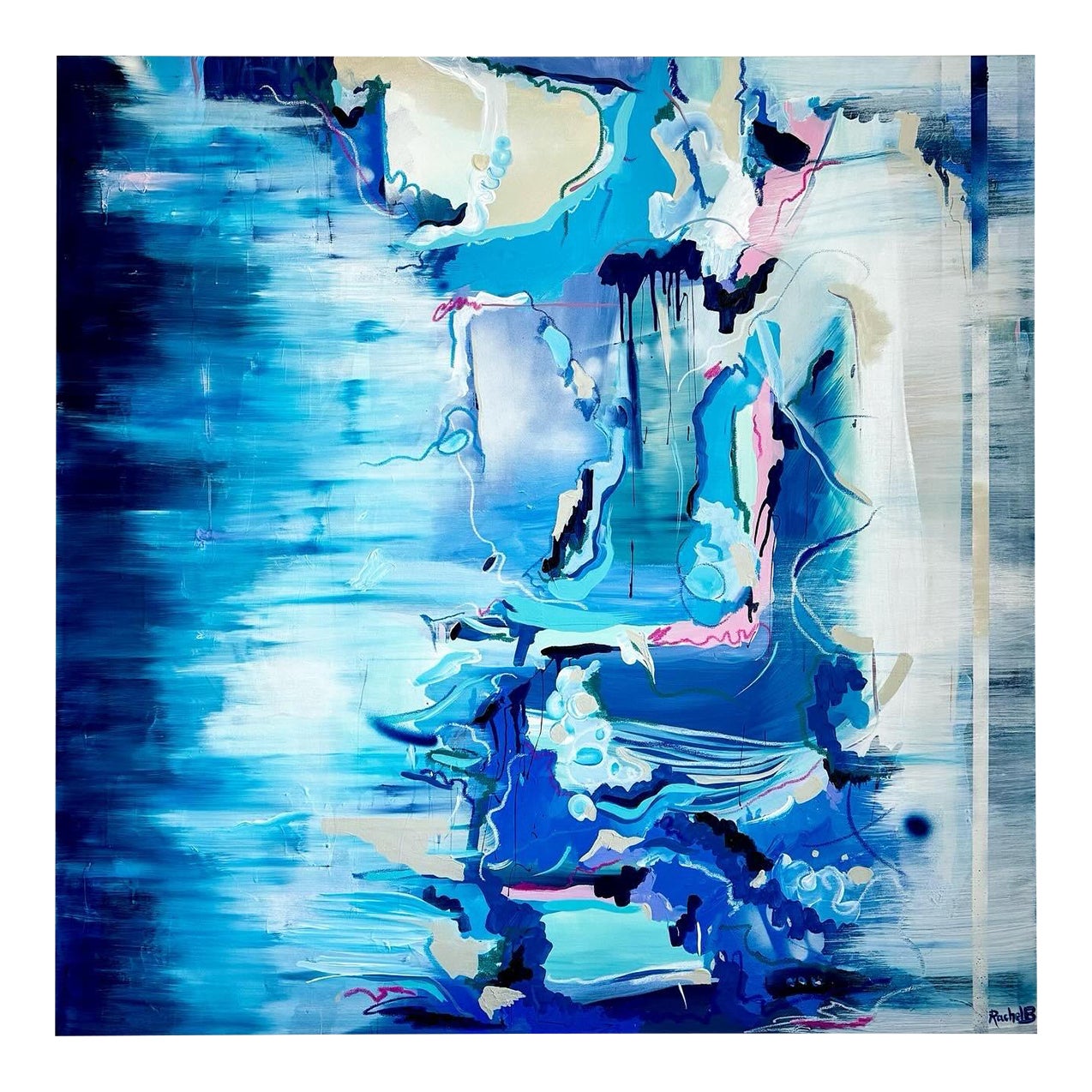 "Safety Sigil #1" Original Contemporary Abstract Acrylic Painting on ...