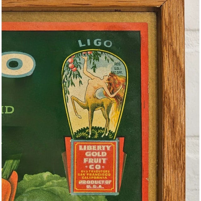 Ligo Liberty Gold Fruit Co. Label Art Print | Chairish