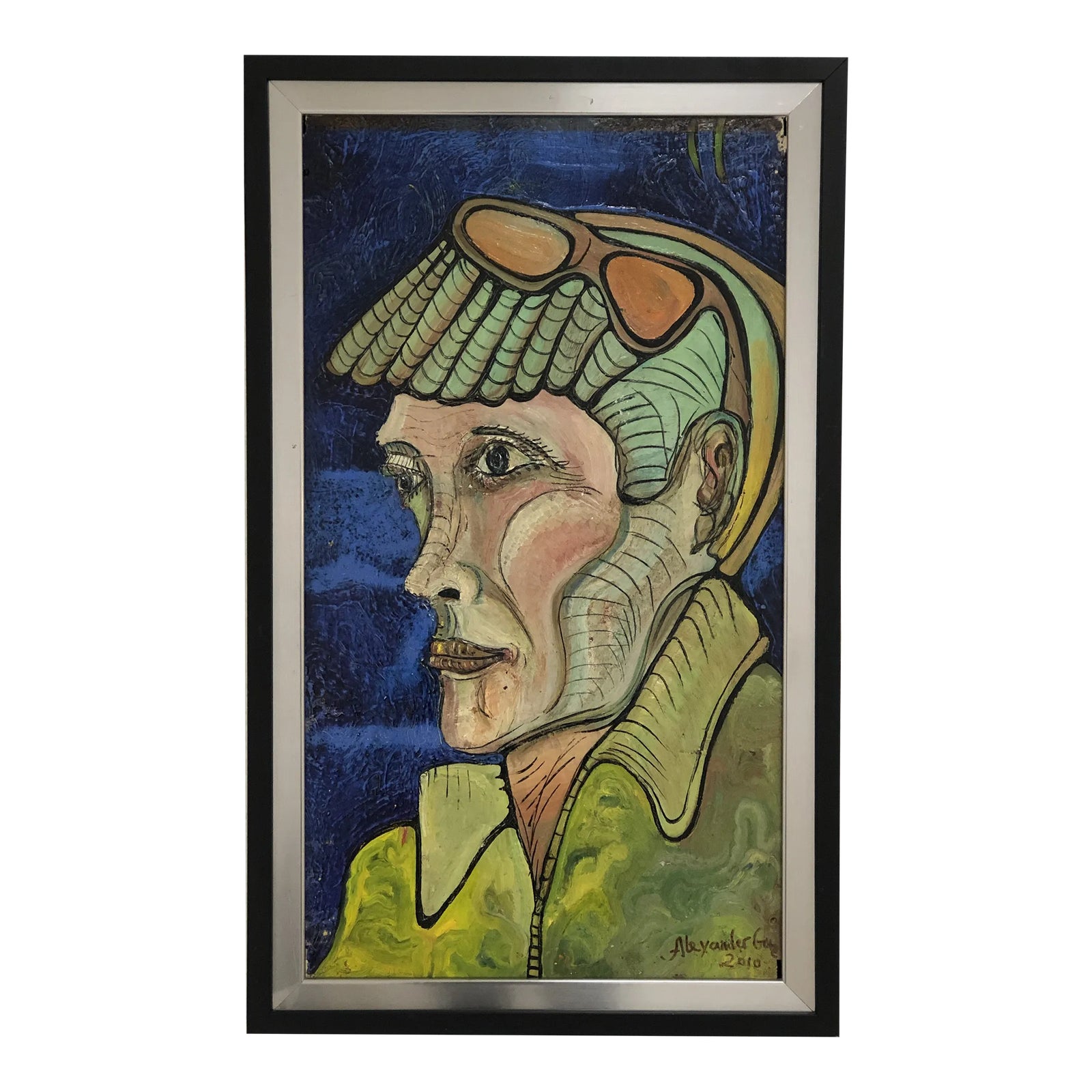 Contemporary Modernist Portrait Oil Painting by Alexander Gore | Chairish