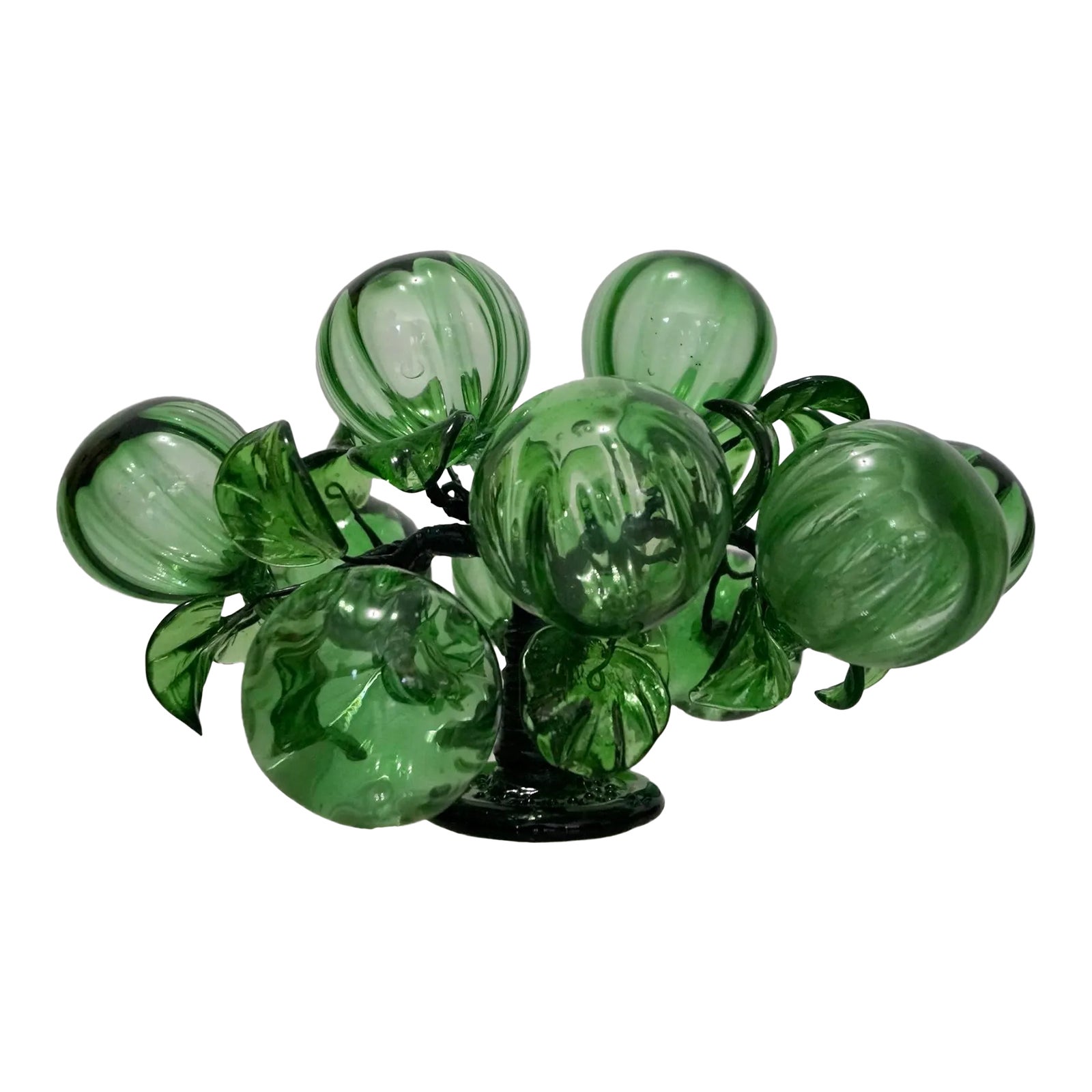 1960’s Hollywood Regency Hand Blown Glass Tree Sculpture | Chairish