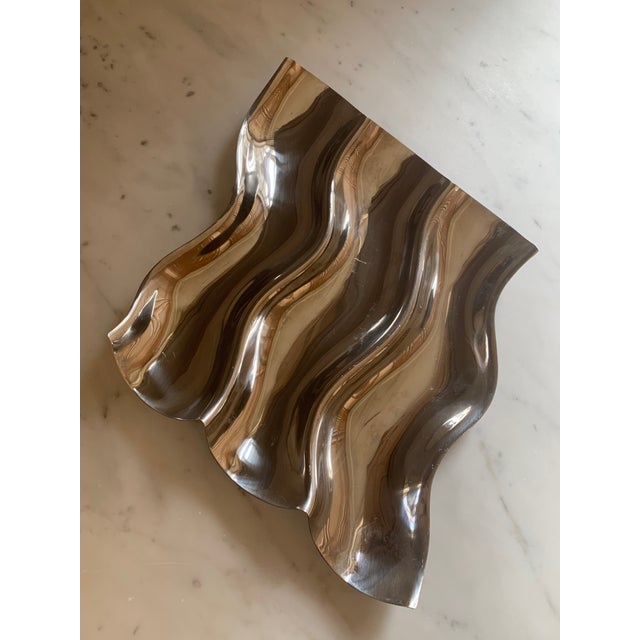 1970s Sergio Asti for Icm Italy Silver Boca Fruit Bowl | Chairish