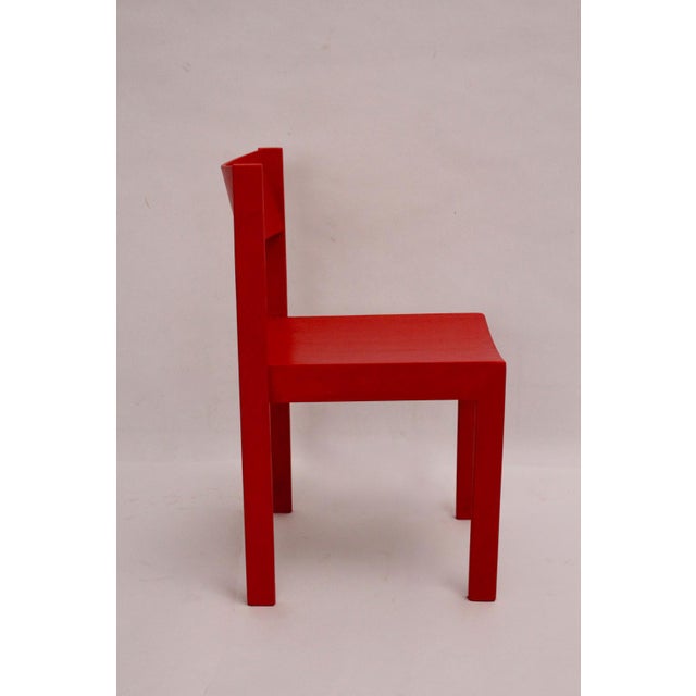 Mid-Century Modern Red Dining Chairs, Set of 14 | Chairish